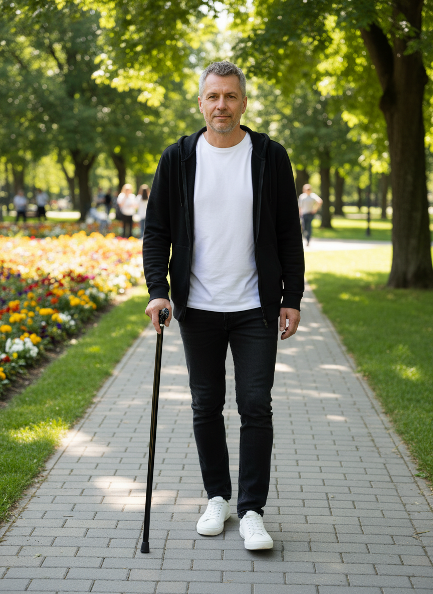 How to Use a Walking Cane Correctly: Prevent Falls & Pain – Classy ...