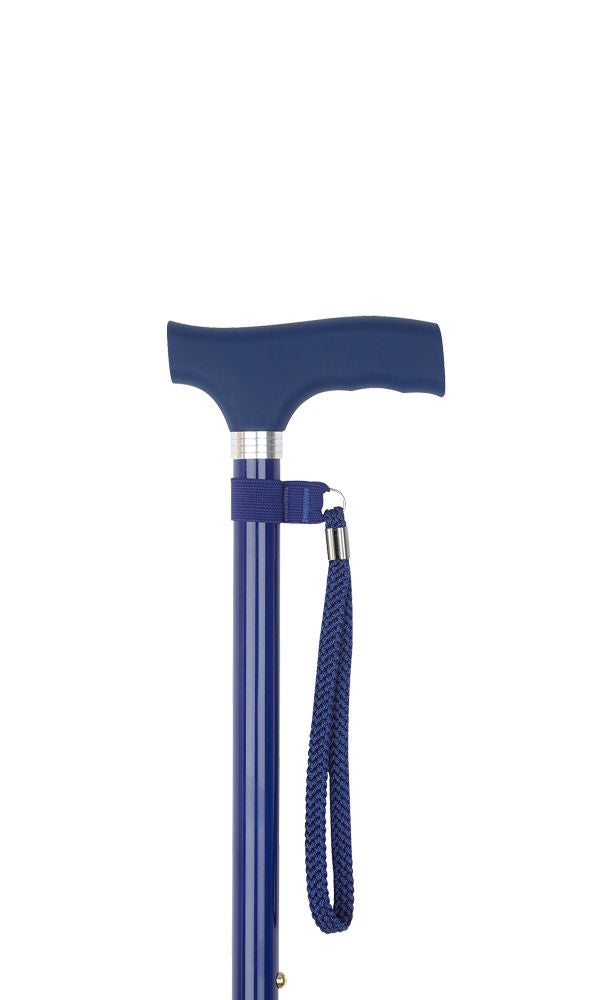 Adjustable Cane in Blue with Silicone Handle – Classy Walking Canes