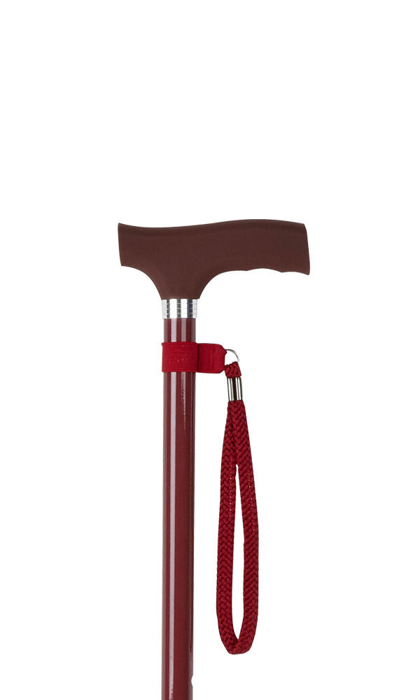Adjustable Cane in Burgundy with Silicone Handle – Classy Walking Canes