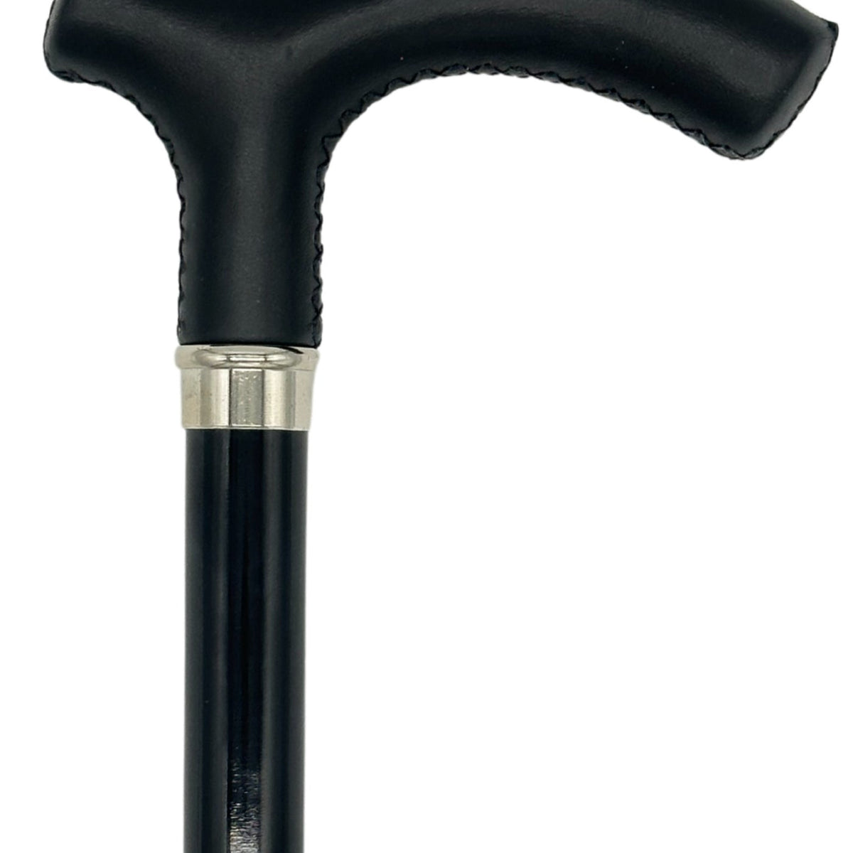 Classy Cane with Black Fritz Handle in Italian Leather – Classy Walking ...