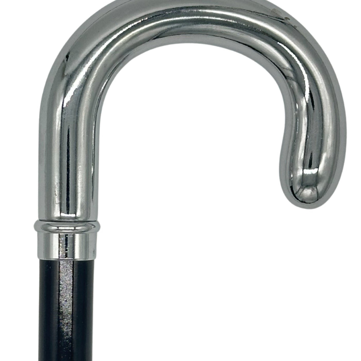 Classy Canes Smooth Chrome Crook Handle from Italy – Classy Walking Canes