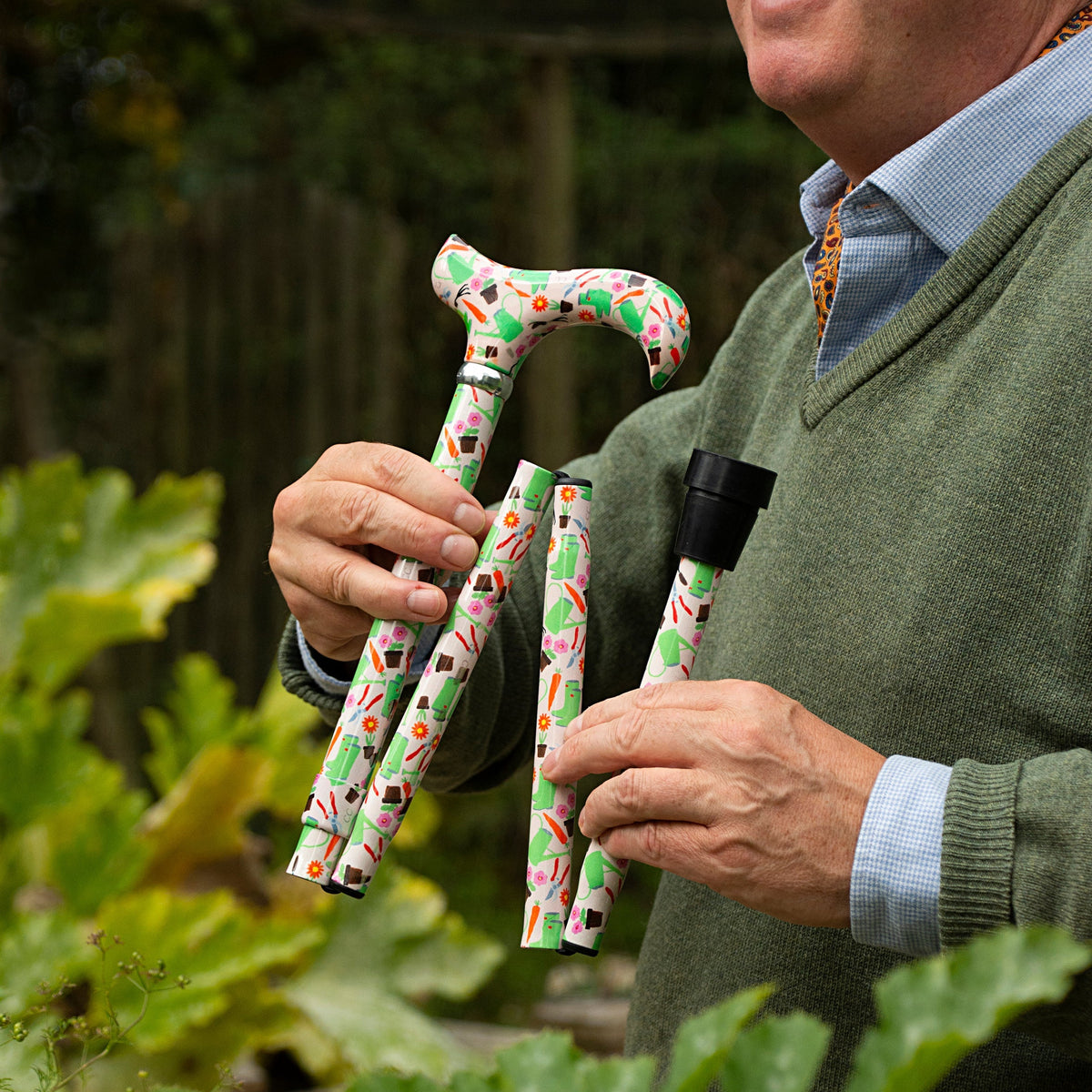 Gardening Design Folding Adjustable Cane with Derby Handle – Classy ...