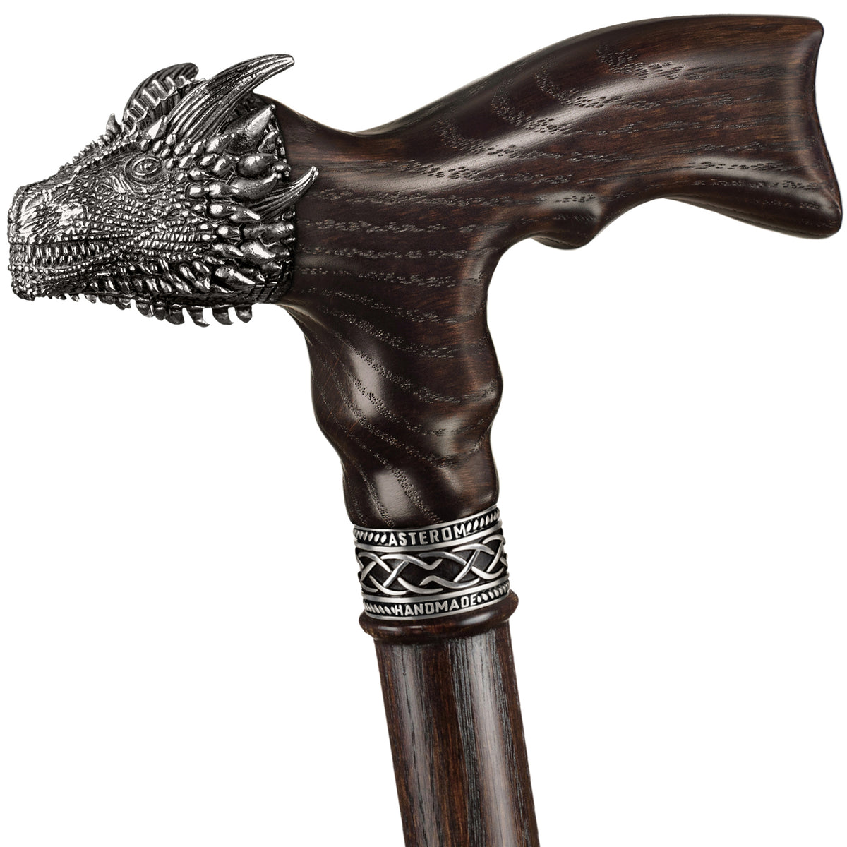 Handmade Dragon Head Walking Cane with Solid Wood Shaft – Classy ...