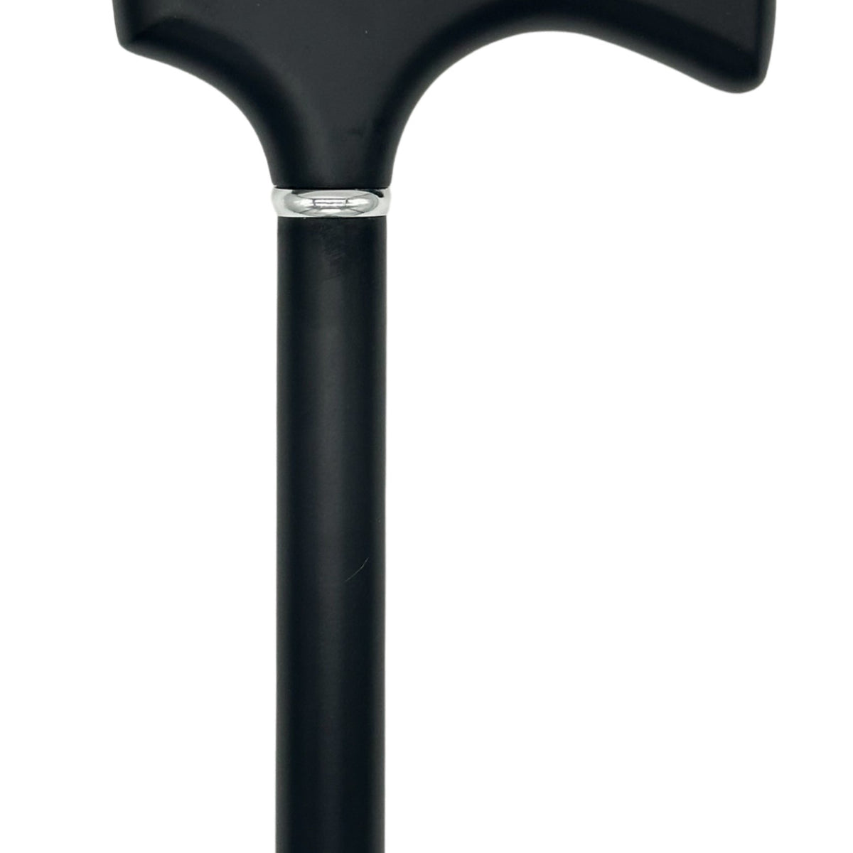 Ladies Black Fritz Handle and Shaft with Silver Collar – Classy Walking ...