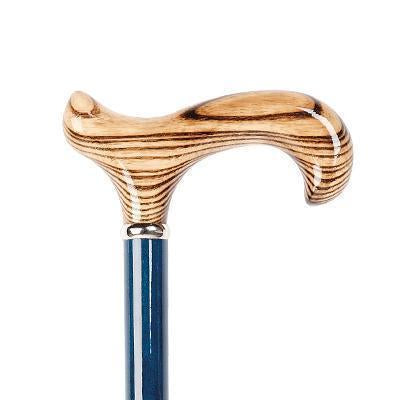 Gents Scottish Style Cane with Derby with Blue Tone Shaft – Classy ...