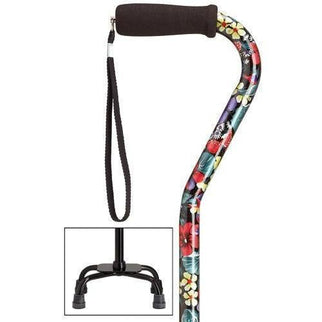 Night Flowers Fashion Quad Cane Small – Classy Walking Canes